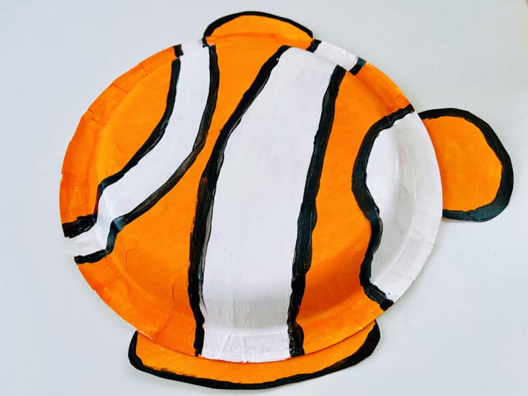 Paper Crafts Easy For Kids - Clownfish - Three Yellow Starfish